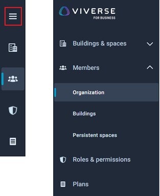 Signing in to the VIVERSE for Business Management Console